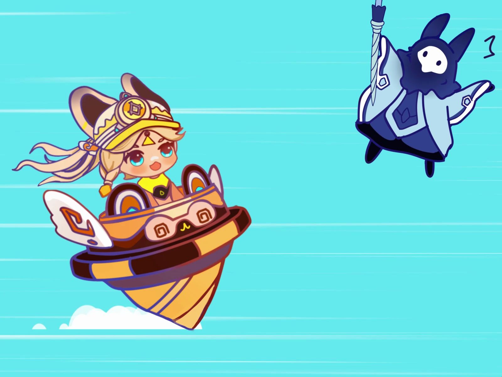 【原神小剧场】逮虾户!纳塔车神卡齐娜!长按助力加速!