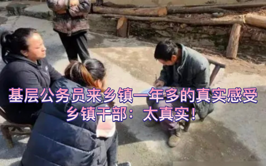 基层公务员:来乡镇一年多的真实感受!