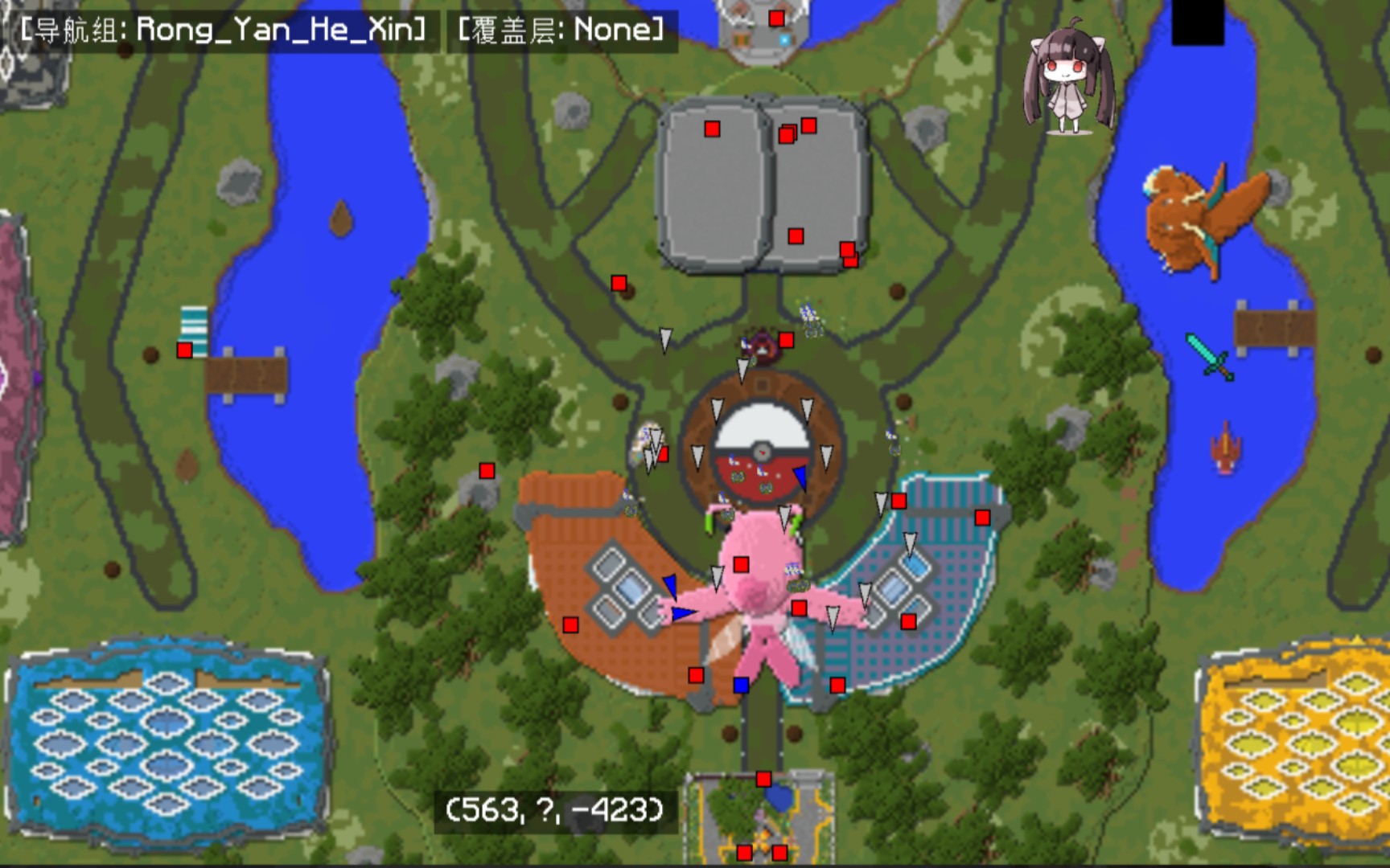 我的世界启航宝可梦服务器-熔岩核心(最后附带标点地图)