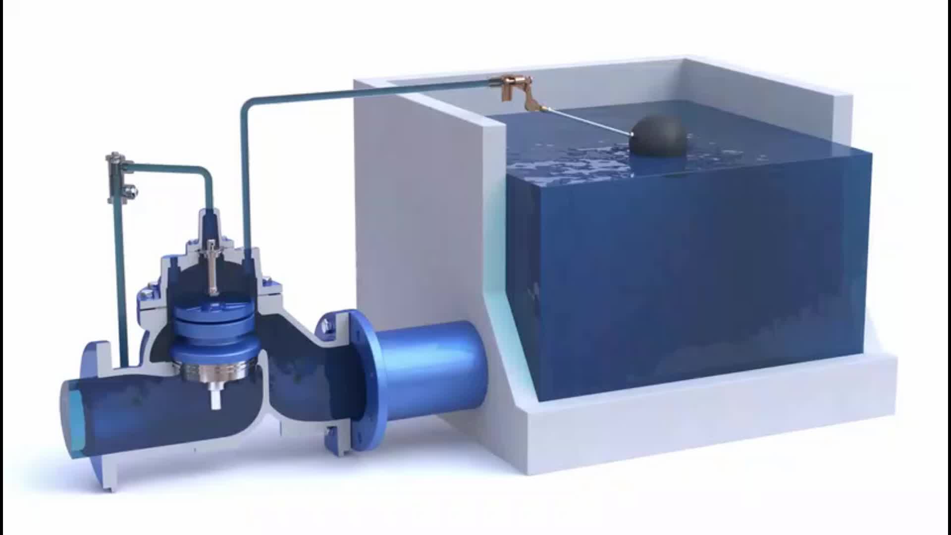 浮球阀工作原理动画