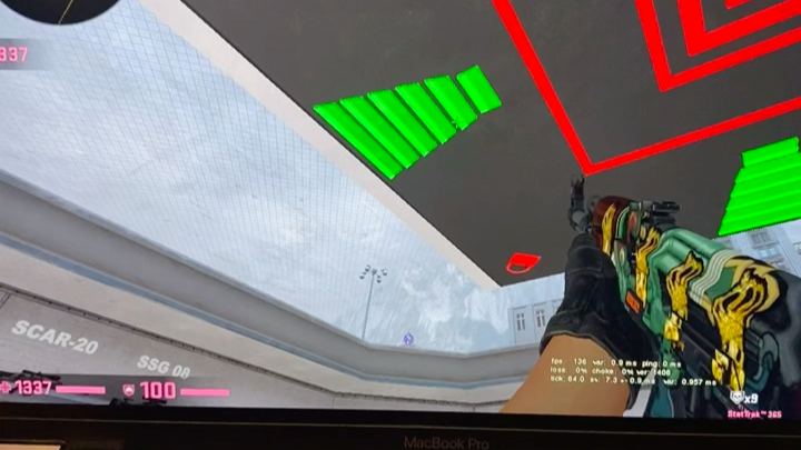 求助!MacBook pro打CSGO出现这种情况怎么办?