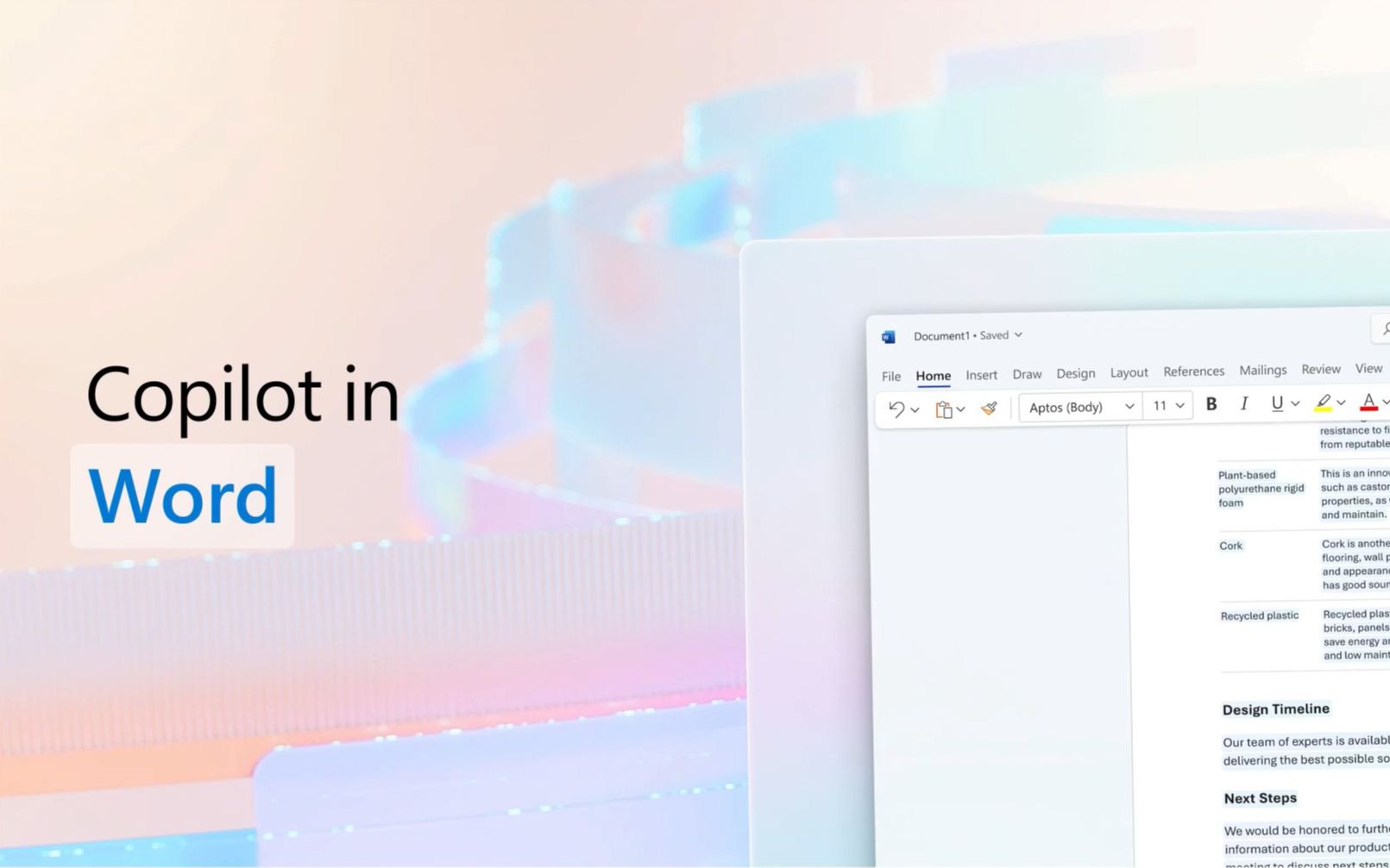 Microsoft 365 Copilot in Word 加速工作效率 实现自动办公