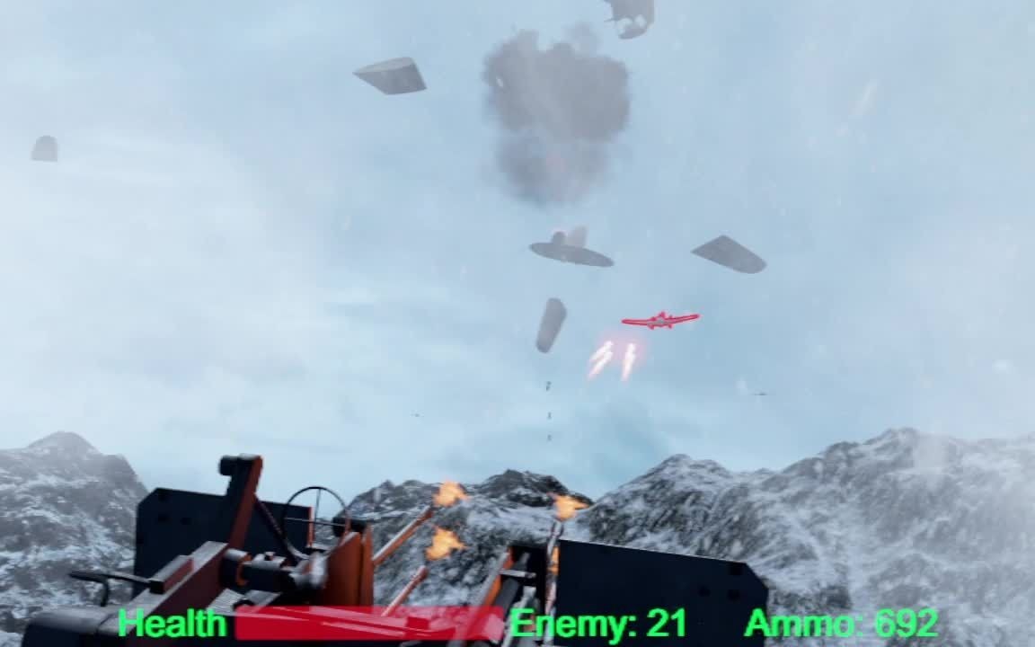 国产独立虚拟现实vr游戏_高射炮_flak