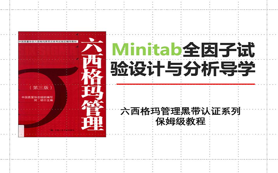 导学|第七章-改进-全因子试验设计例7-4 minitab操作及结果分析