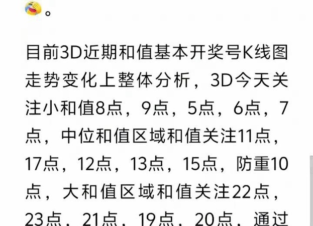 福彩3D275期精选综合分析