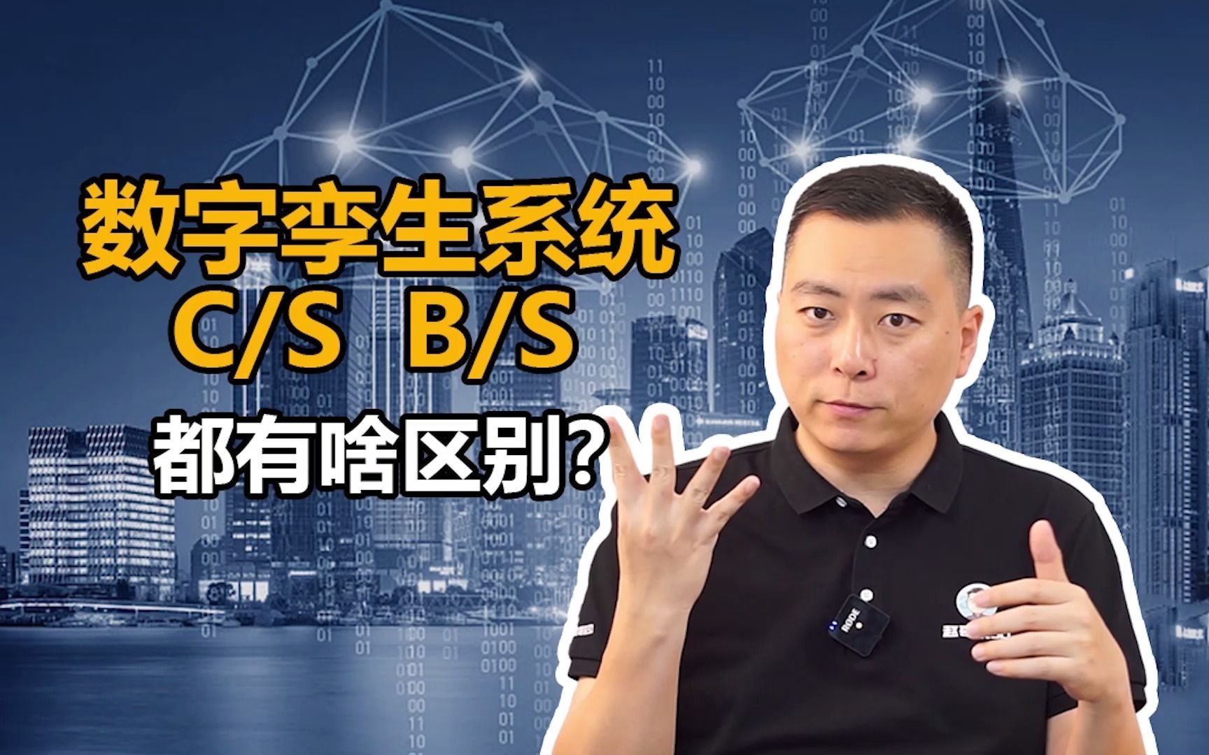 数字孪生系统 C/S B/S 都有啥区别?