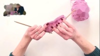 棒针基础针法---W&T包针引返