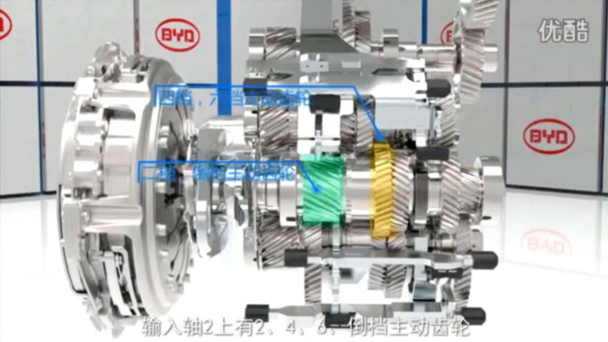 比亚迪汽车 汽车底盘结构组成知识点学习(17)DCT双离合变速器