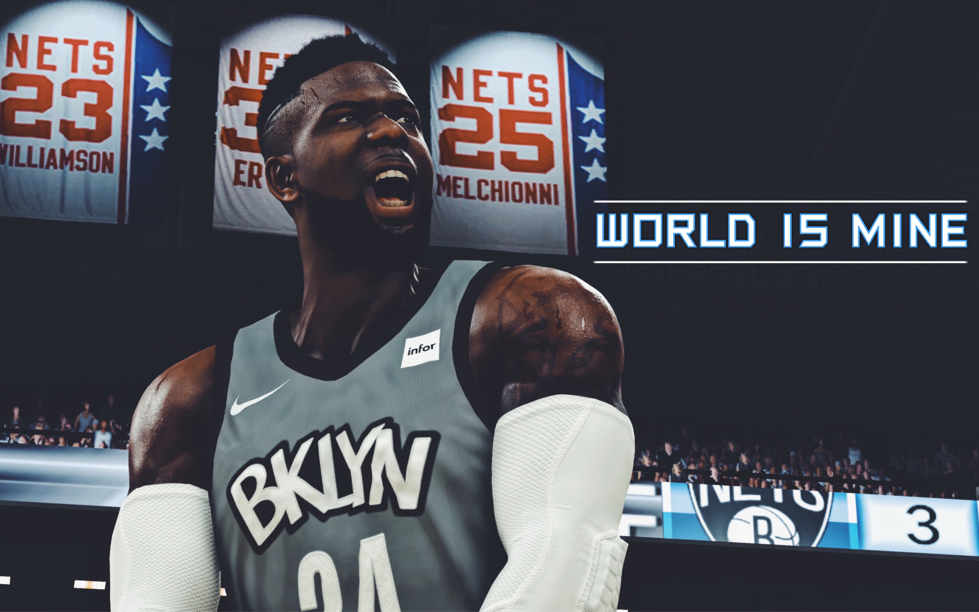 NBA2K20【福爷】奥尼尔级别的顶级中锋,篮下无解攻防的建模、徽章...