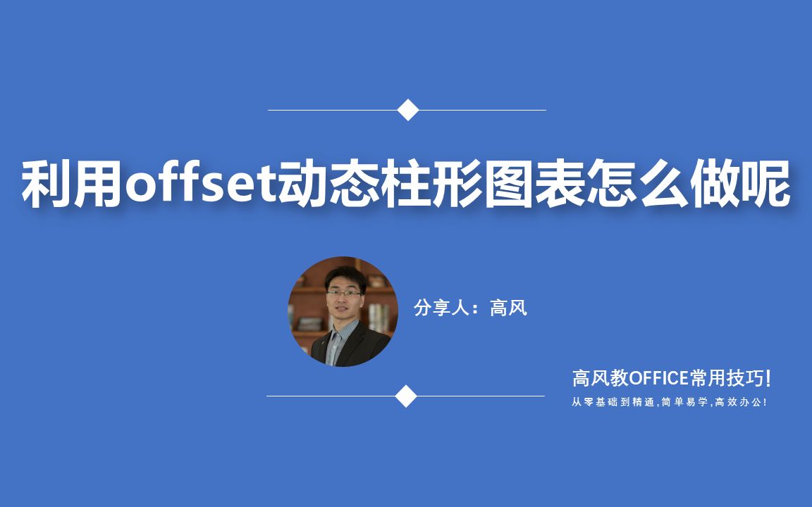 offset函数动态图表:利用offset动态柱形图表怎么做呢?