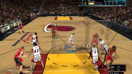 【NBA 2K13 生涯模式】热火血虐猛龙,完爆洛瑞,吾皇手感发烫