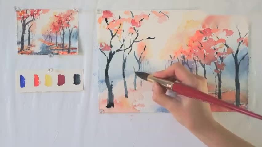 水彩入门教程「初学者也能跟上的水彩绘画教程」