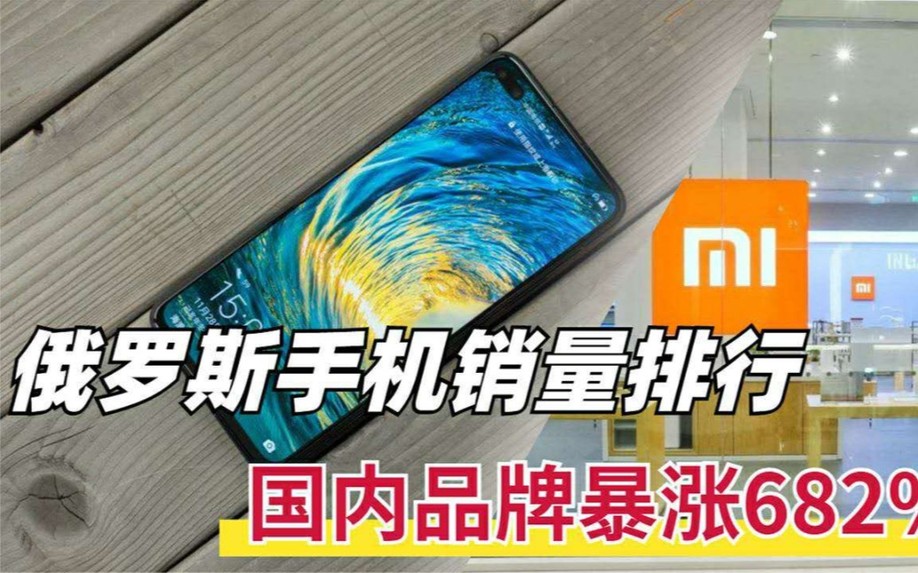 俄罗斯手机销量排行,国产新秀销量暴涨682%,小米手机众望所归!