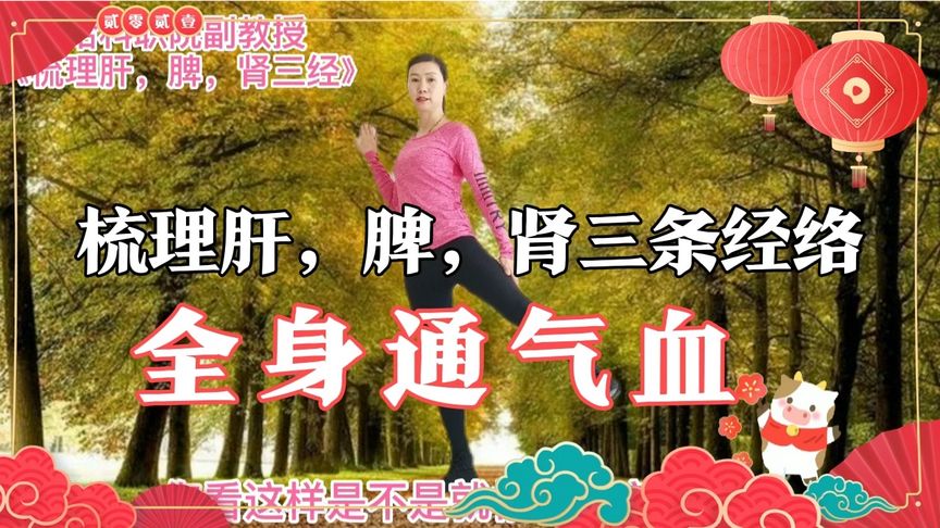 梳理肝经,脾经,肾经,三条经络,全身通气血,增气补力