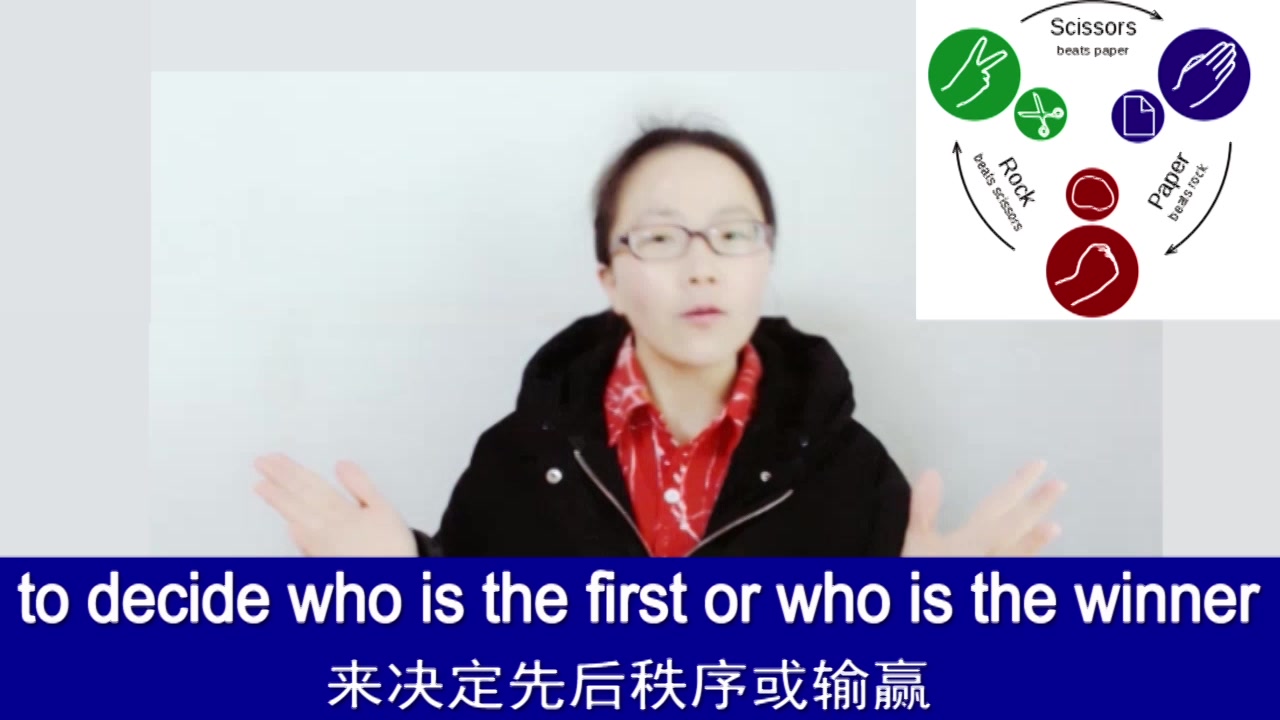 "石头剪刀布"用英语怎么说?