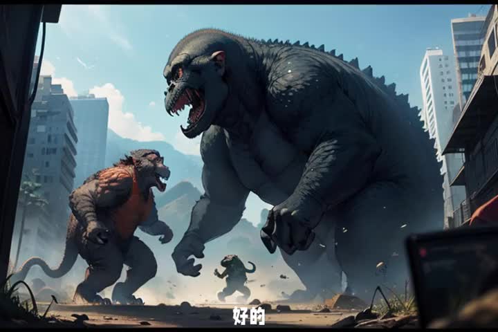 哥斯拉大战金刚,你看过吗!他们的战斗将如何收场,请看电影揭晓。