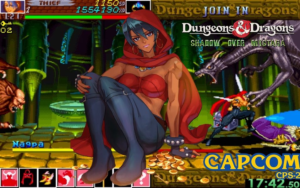 街机《龙与地下城2暗黑秘影》极限速通! 实战最高难度盗贼18分19秒...