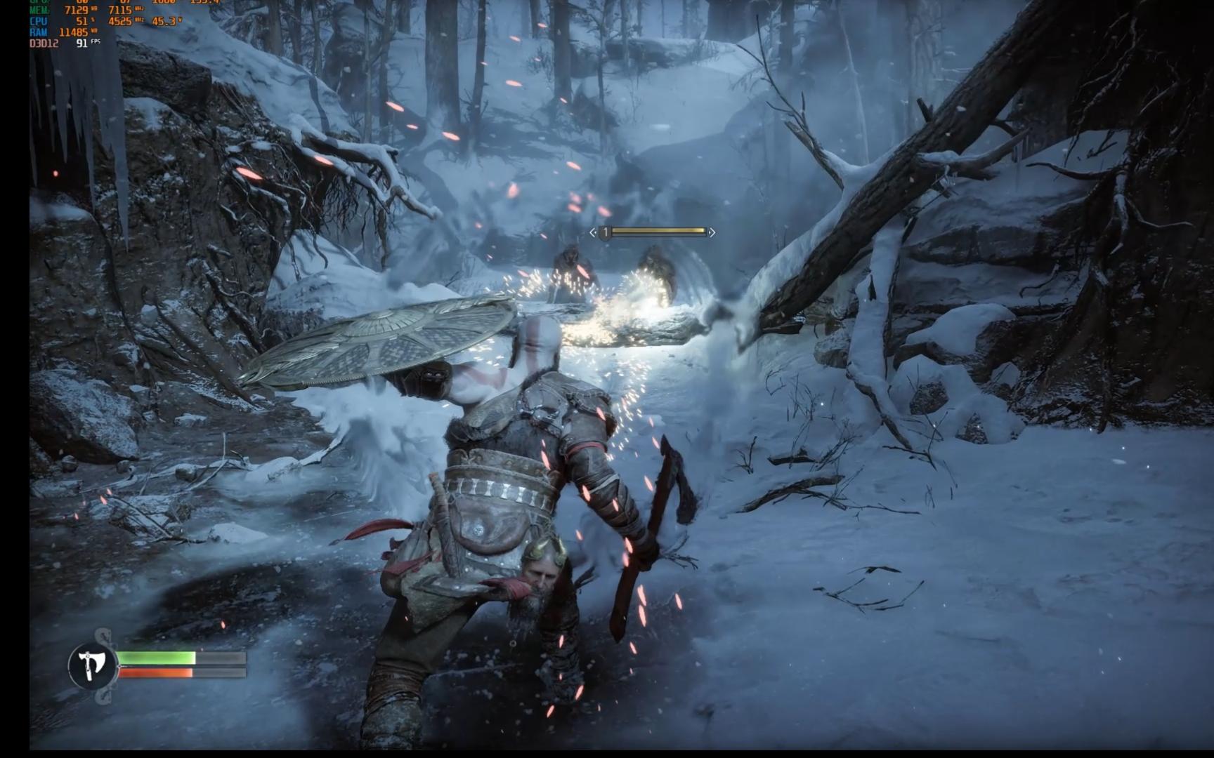 神优化!笔记本3070游玩《战神:诸神黄昏》2k100帧 最高画质开局演示...