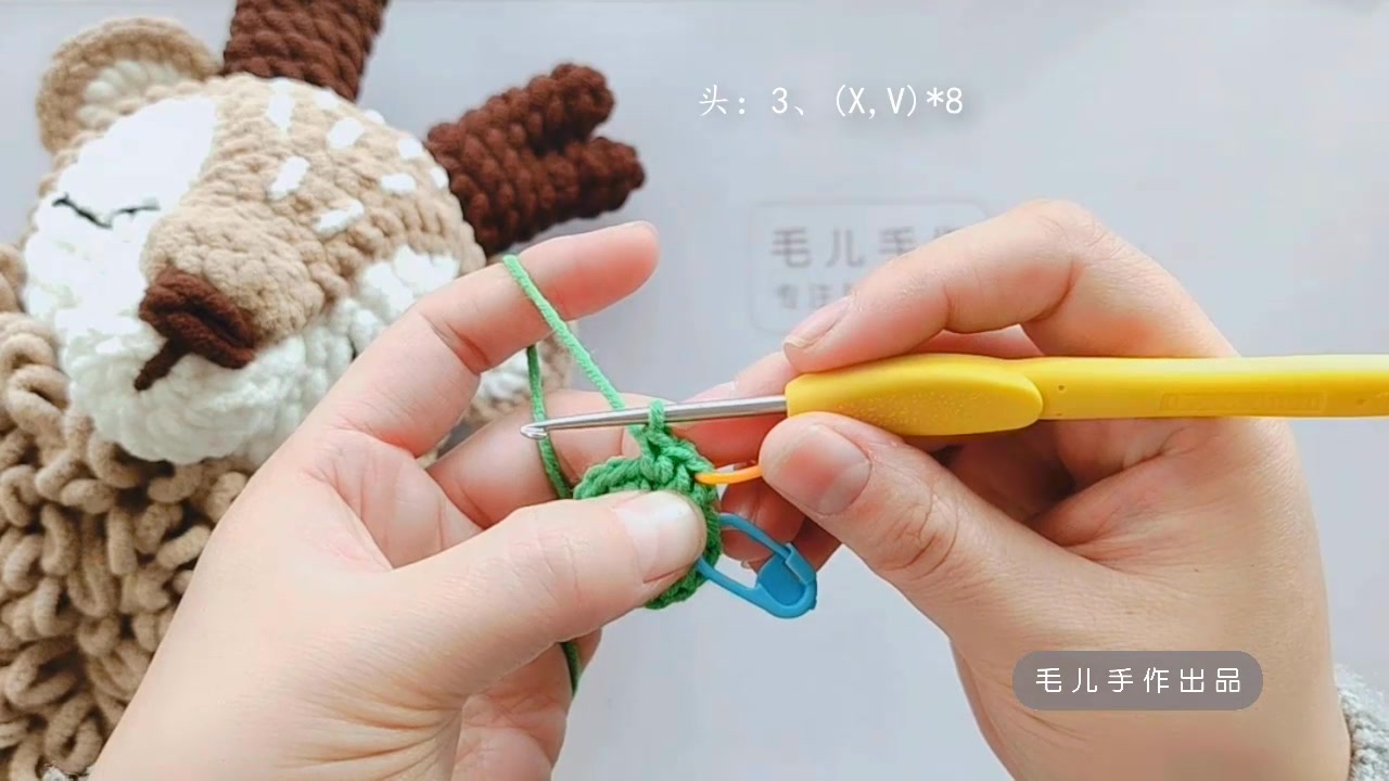 毛二手组-【第413集】毛线编织 萌仔线萌宠抱枕 2