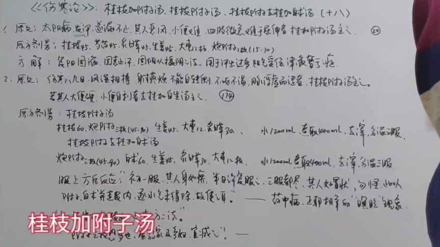 伤寒论:桂枝加附子汤