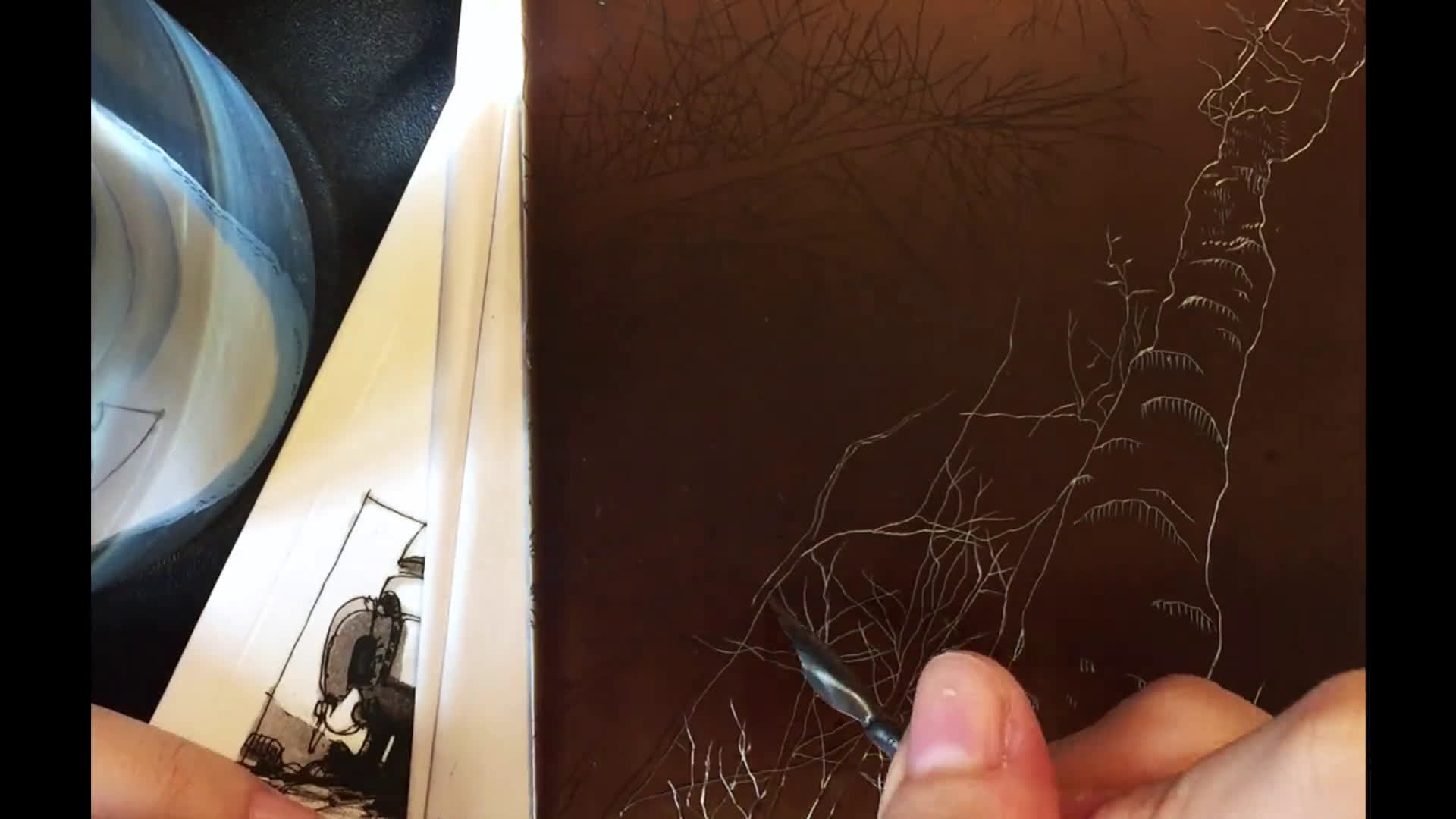 【森林的绘画】蚀刻版画原创制作过程【冷门艺术】