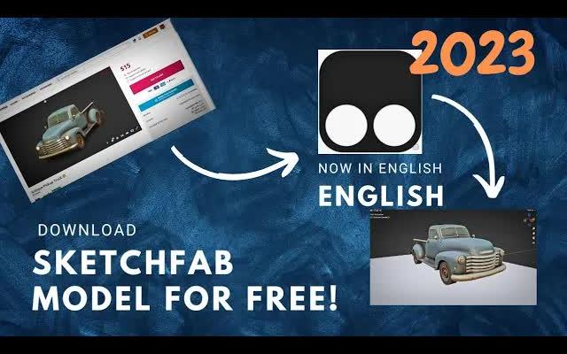 Blender中文版插件 免费下载任何 Sketchfab 模型!Blender插件教程