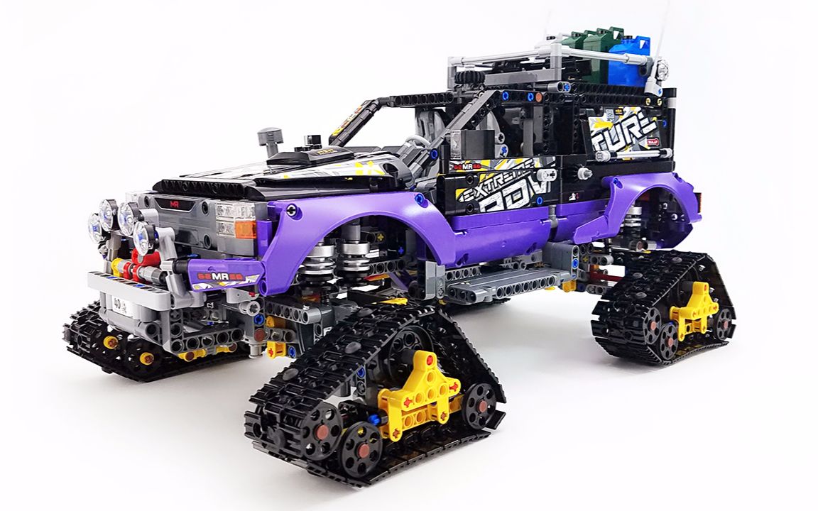 适合成人玩的积木,乐高LEGO42069极限雪地探险车积木评测【月光...