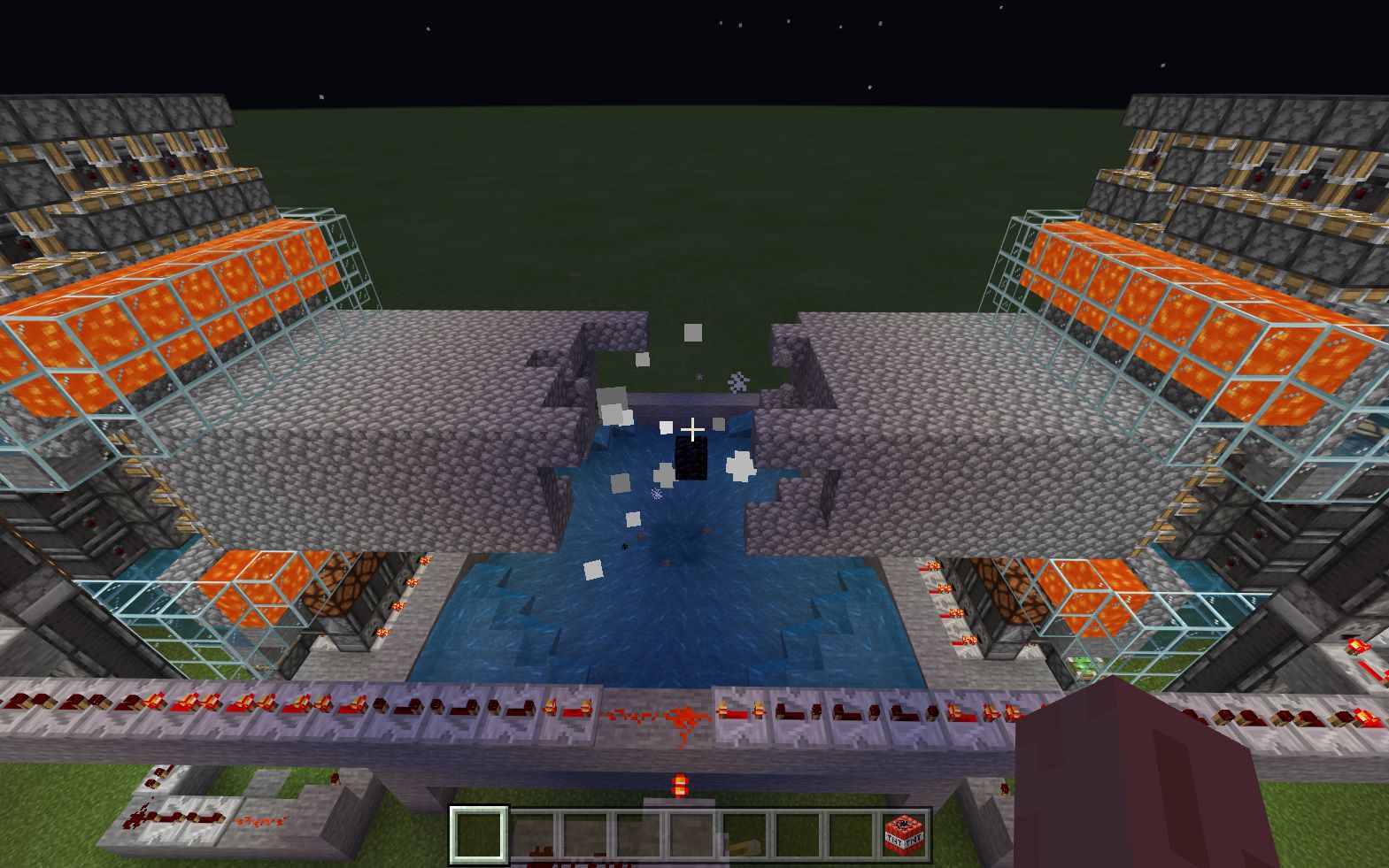 【我的世界】基岩版 简易刷石机(创造模式)