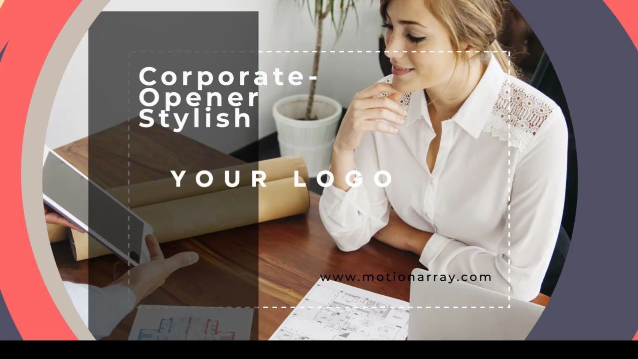 AE模板 简单创意多彩企业宣传视频模板 Colorful Corporate