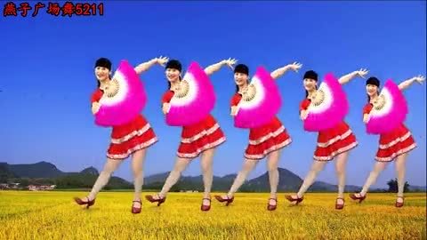 扇子广场舞分解教学,免费教你