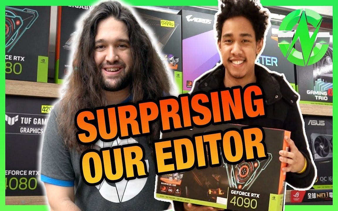 在最大的电脑商城给我们的编辑一个叫4090的惊喜【GN Extras】