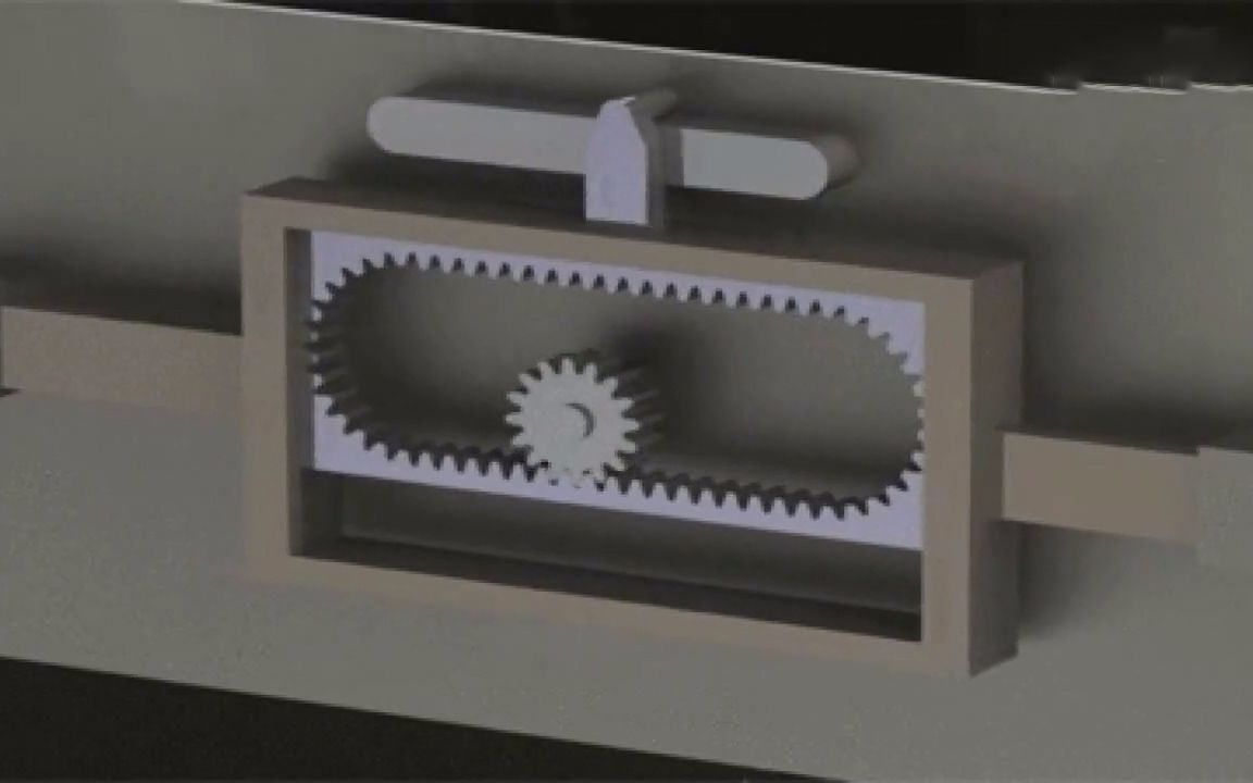 常用的直线往复运动机构,看起来设计的确实不错,佩服