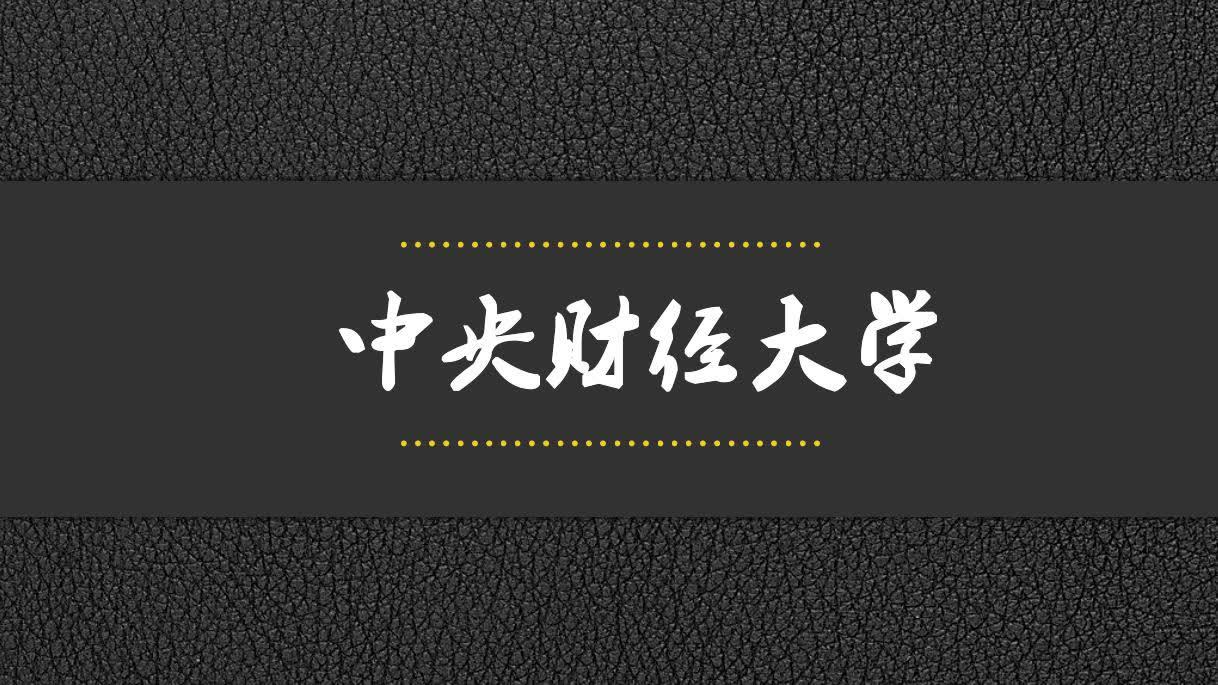 院校解析--中央财经大学