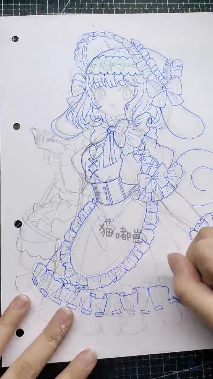 玉桂狗拟人来啦拟人玉桂狗摸鱼绘画