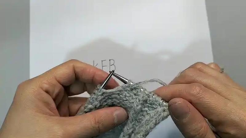 棒针符号kfb和pfb的编织方法