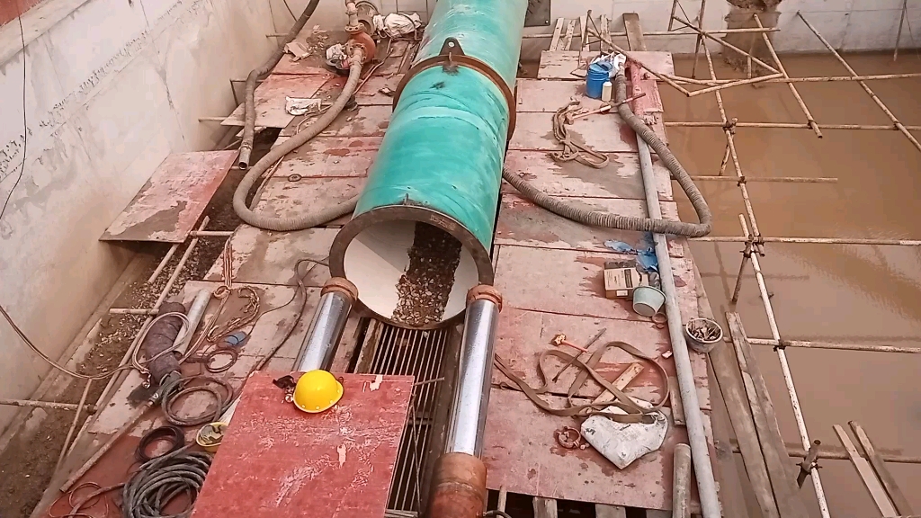 顶管工程施工现场