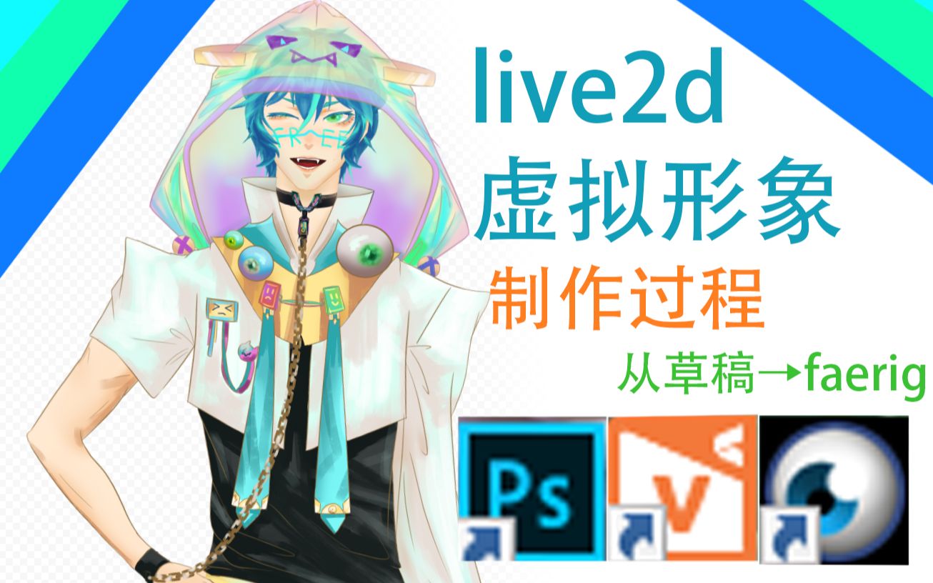 初次自制Live2d虚拟形象!(的制作过程