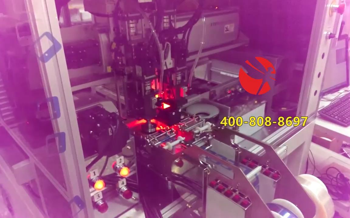智能穿戴自动化生产 智能手表视觉辅料PET自动贴合设备 Smart Watch...