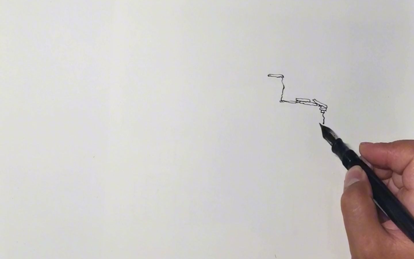 钢笔风景速写技法:窑洞记忆