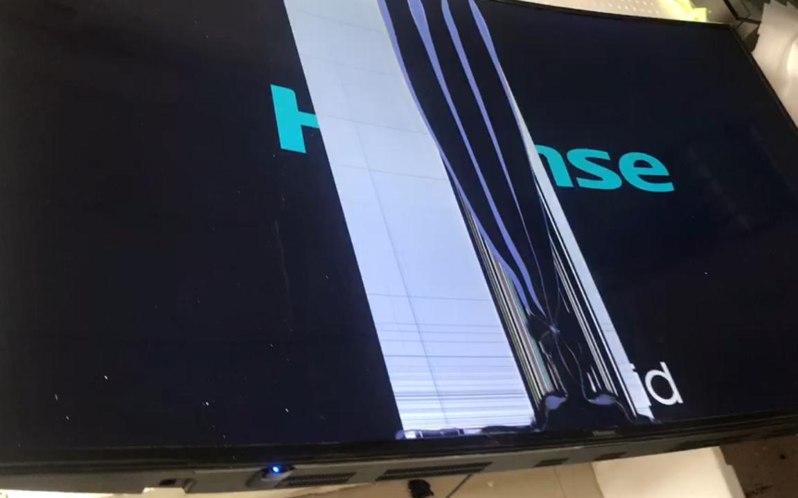 海信65寸曲屏电视换屏幕