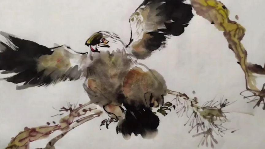 中国绘画,简单笔水墨画,是不是很好看