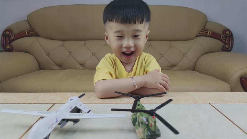 两架造型功能都不同的飞机模型