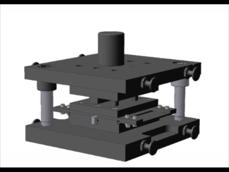 条形孔冲孔冲压模具设计二三维模型图纸