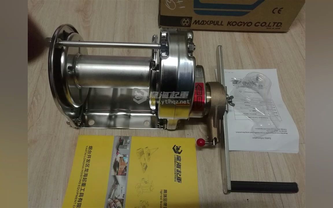日本大力ERSB型不锈钢手摇绞盘棘轮式手柄可两个方向往复运动提升...