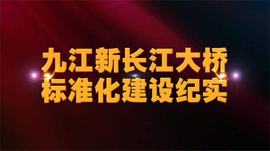 九江新长江大桥项目标准化建设纪实