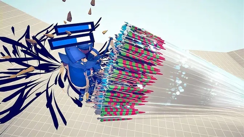 全面战争模拟器:超级射手 vs 鲨鱼人×2