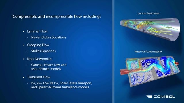 COMSOL模拟流动的先进 CFD 软件