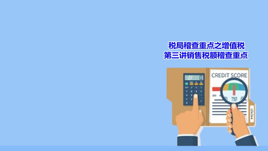 税局稽查重点之增值税第三讲销售税额稽查重点