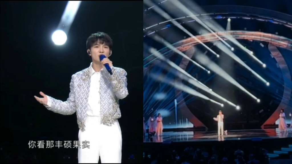 周深《和光同尘》【现场音频画面重组【2022微博之夜】直播现场饭拍