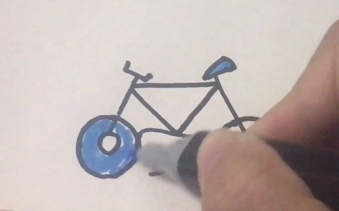 【简笔画】教你学画画 简笔画教程自行车